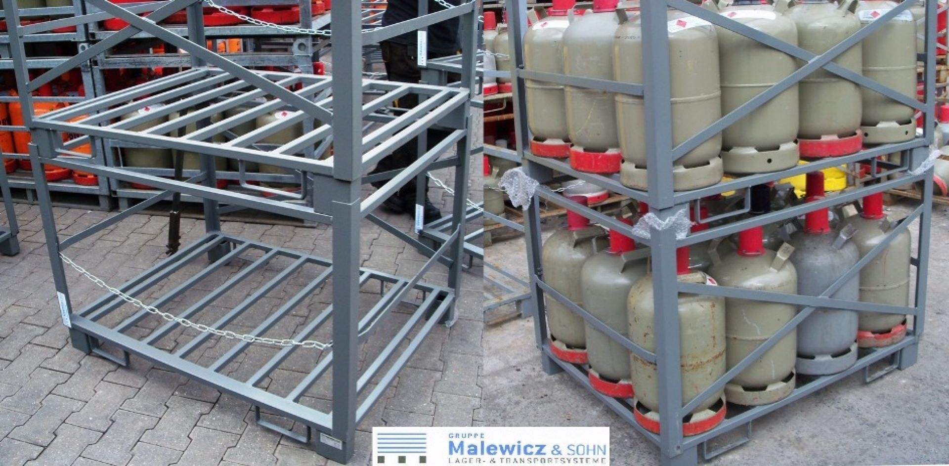 Gasflaschenpalette Standard für 11 kg Flaschen